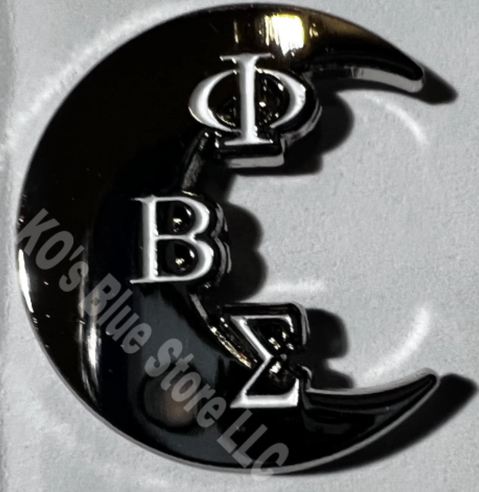 Custom made Phi Beta Sigma Fraternity Crescent Moon Lapel Pin – KO's ...